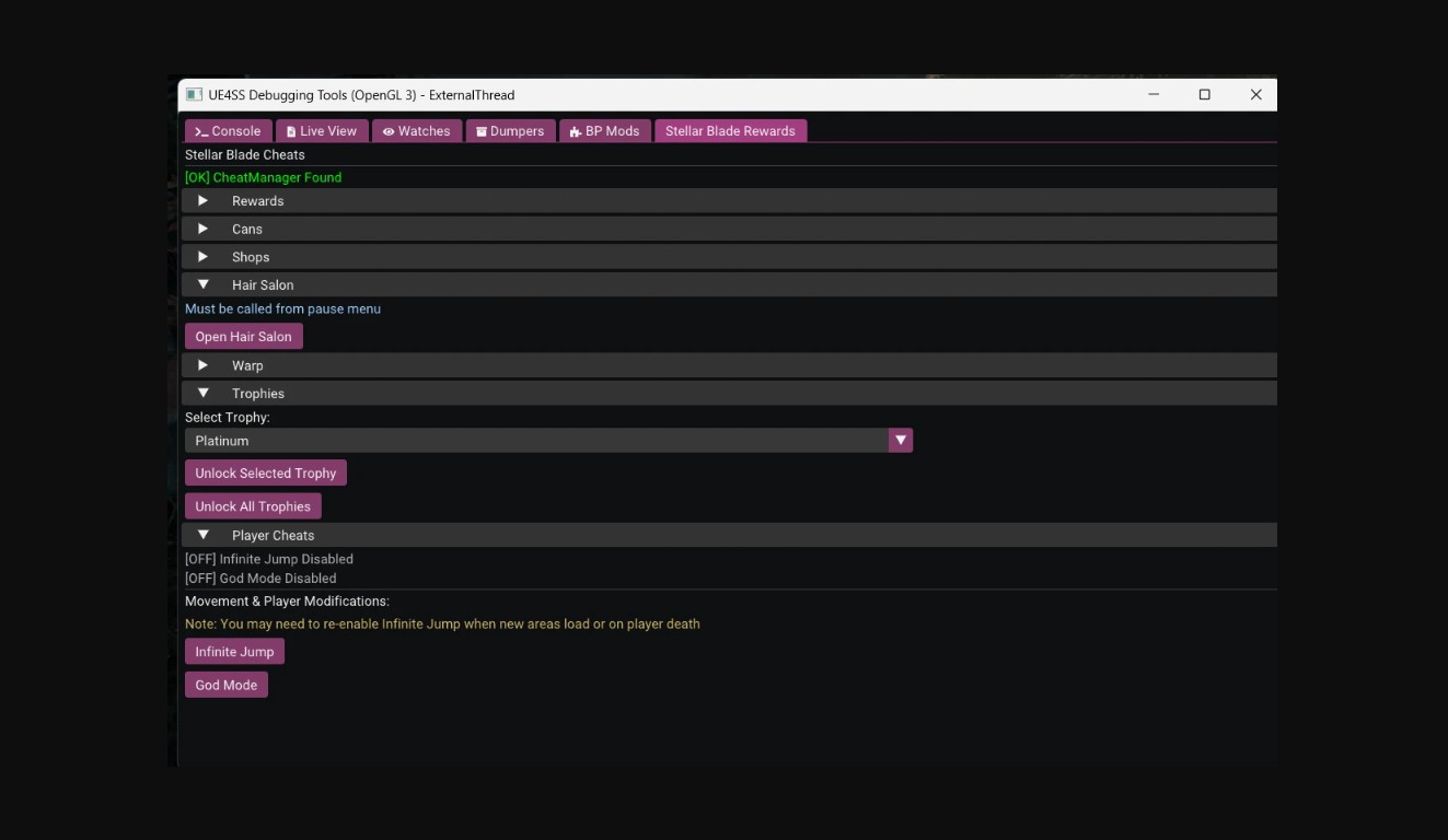 Stellar Blade Cheat Manager